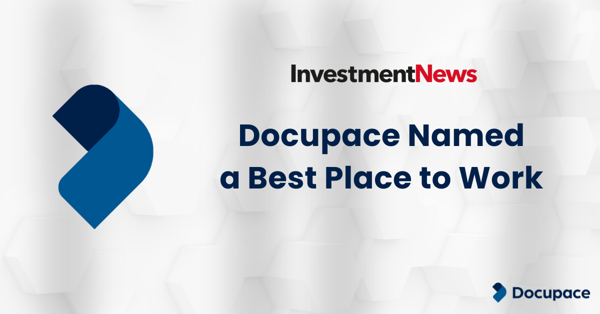 Docupace Named a “Best Place to Work” by InvestmentNews - PreciseFP